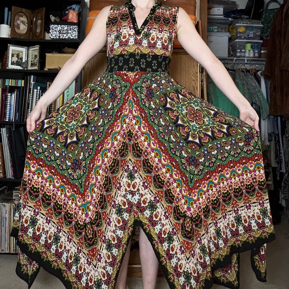 Bila | Dresses | Bila Boho Handkerchief Hem Dress | Poshmark